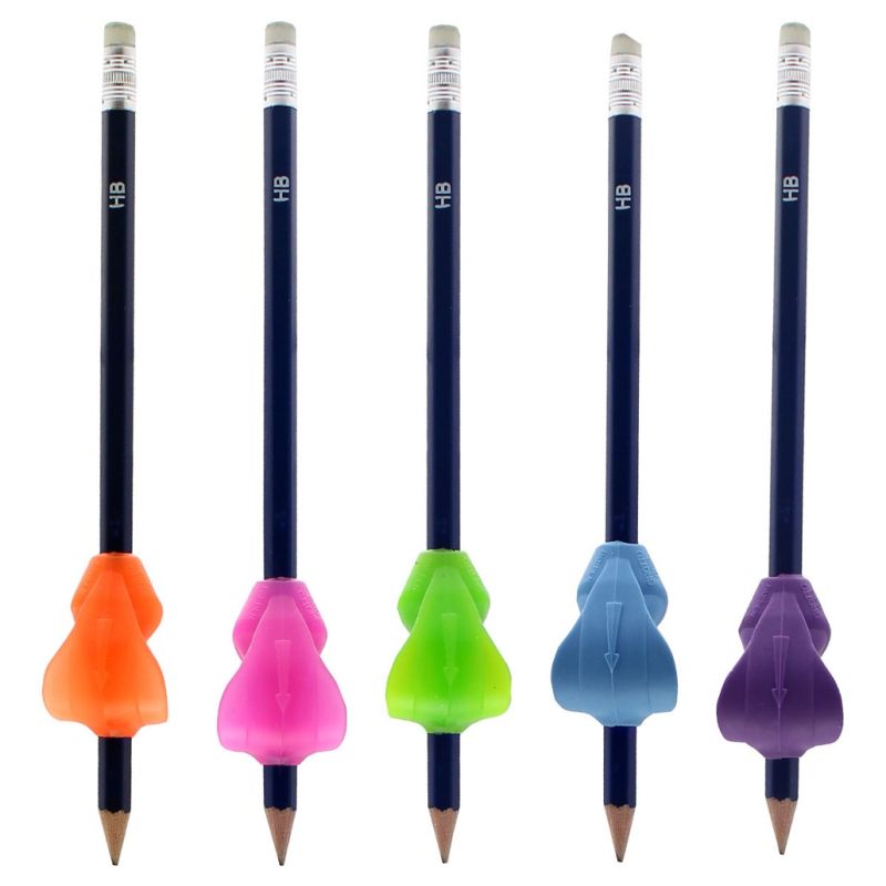 Grotto Pencil Grip Pack of 5 Tripod Grasp Handwriting Sen ASD Dyslexia